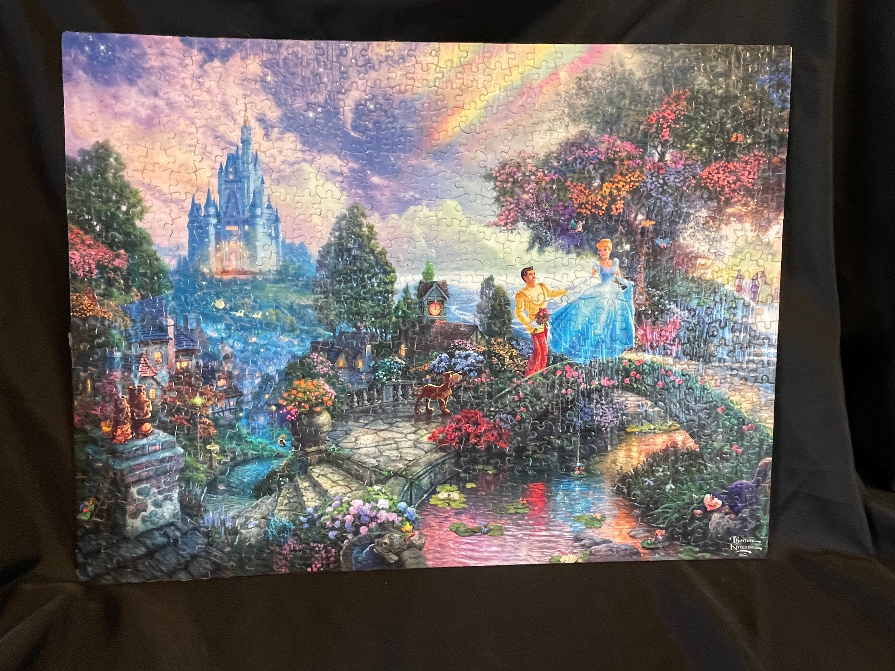 Thomas Kincade Disney Princess Puzzles Assembled and Framed - Etsy