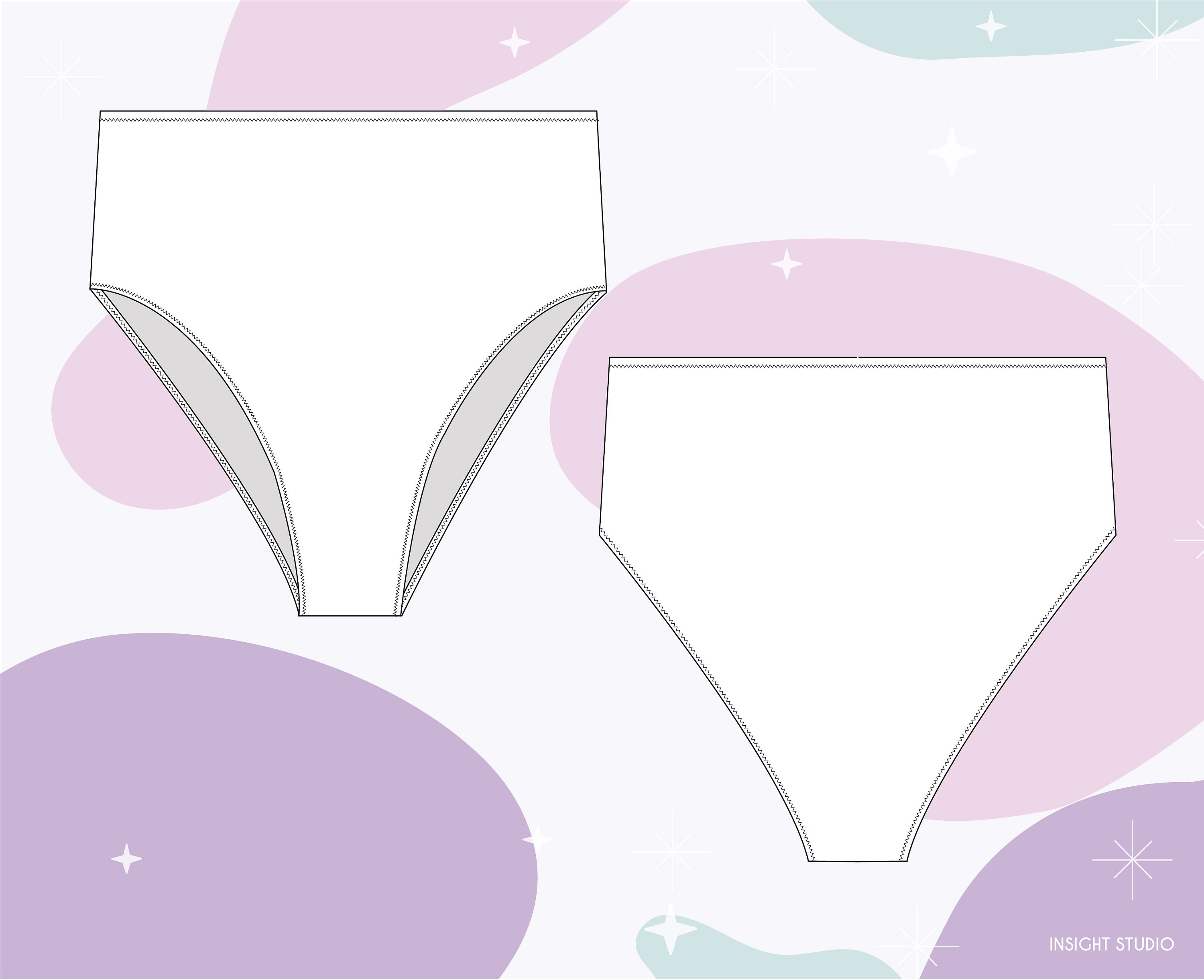Bikini Bottom Pdf Pattern | High Waisted Bottom | PDF Bikini Sewing ...