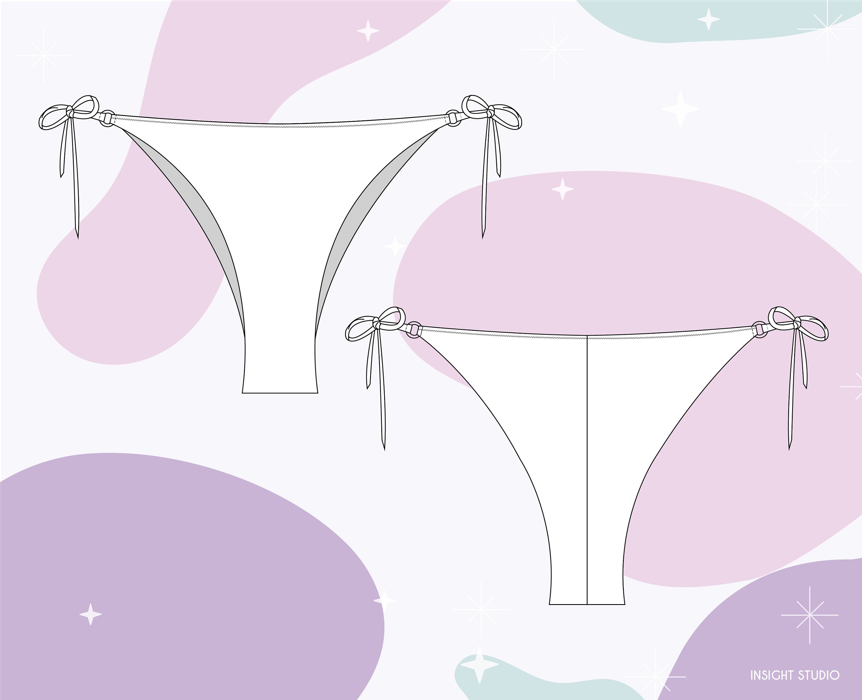 Bikini Pattern, Swimsuit Pattern, Bikini Bottom Pattern, Women's PDF ...