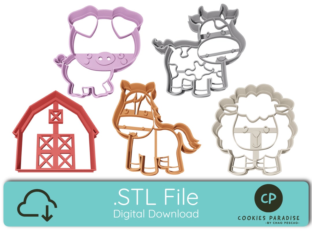 Farm Collection, Cookie Cutter - STL FILE - Etsy