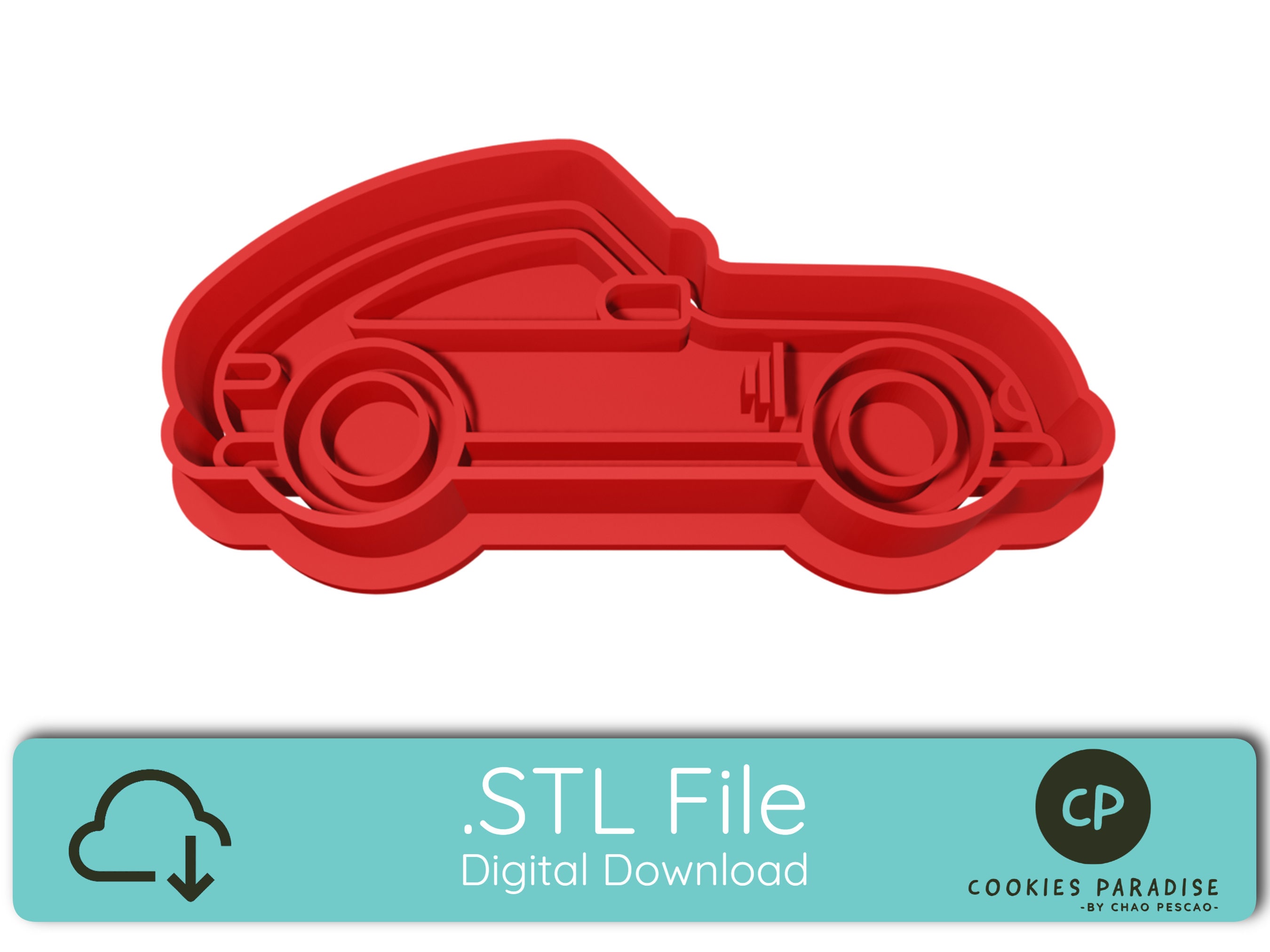 Super Cars Collection (full 9 Files), Cookie Cutter - STL FILE - Etsy