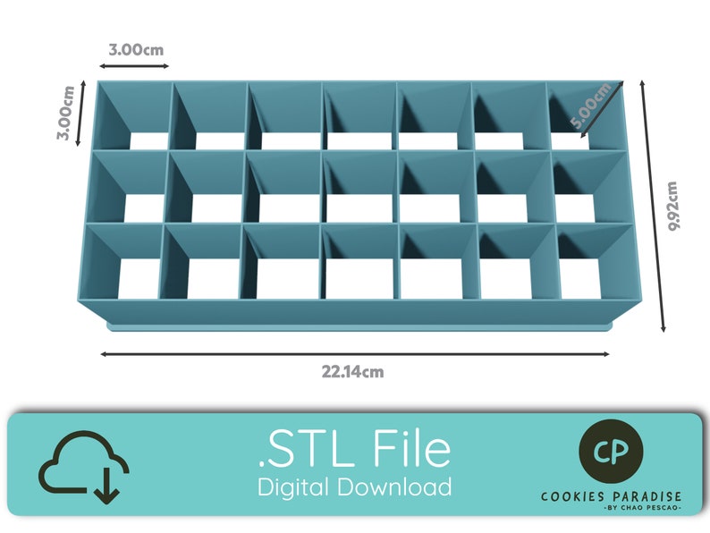 Square Multi Cutter, Cookie Cutter - STL FILE - Etsy