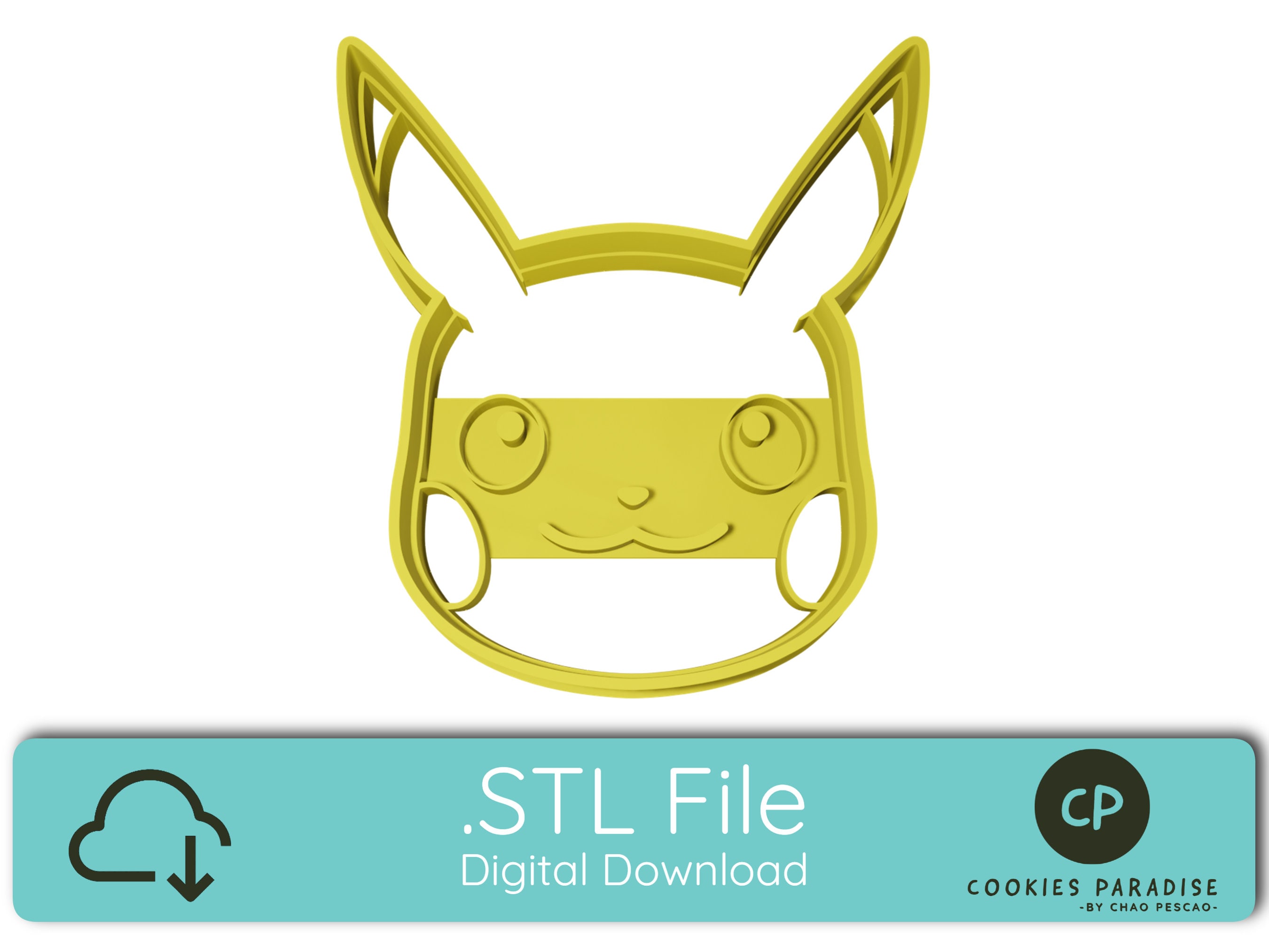 Pokemon Cookie Cutter Faces Collection (STL File) - Etsy