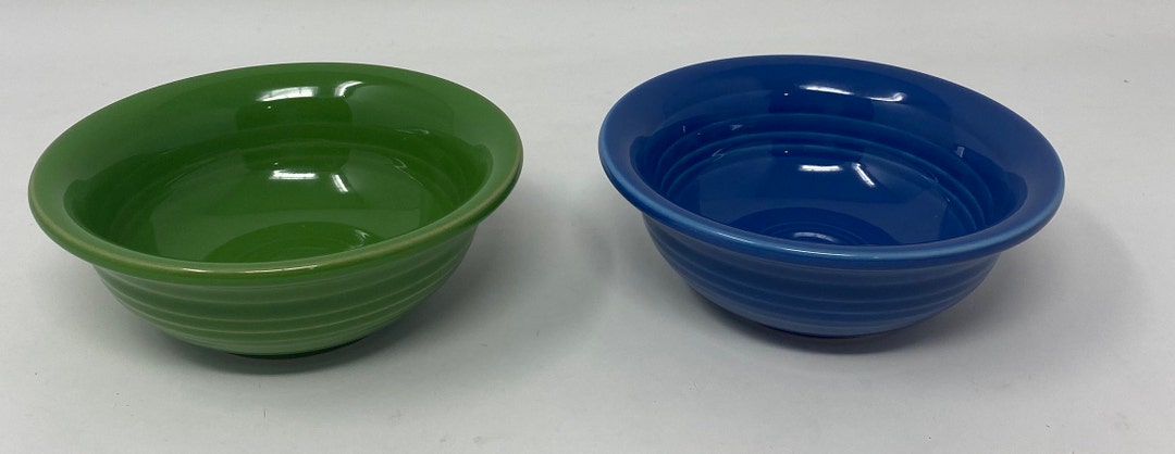 Set of 2 Fiestaware Salsa Bowls Lapis Blue and Shamrock Green - Etsy