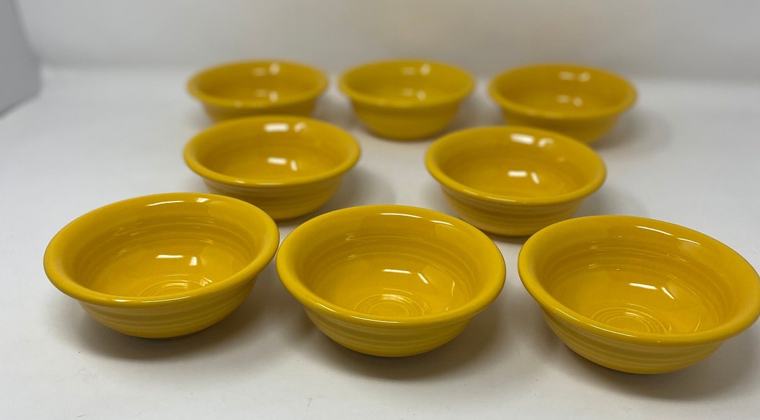 Set of 8 Fiestaware Daffodil Yellow Salsa Bowls - Etsy