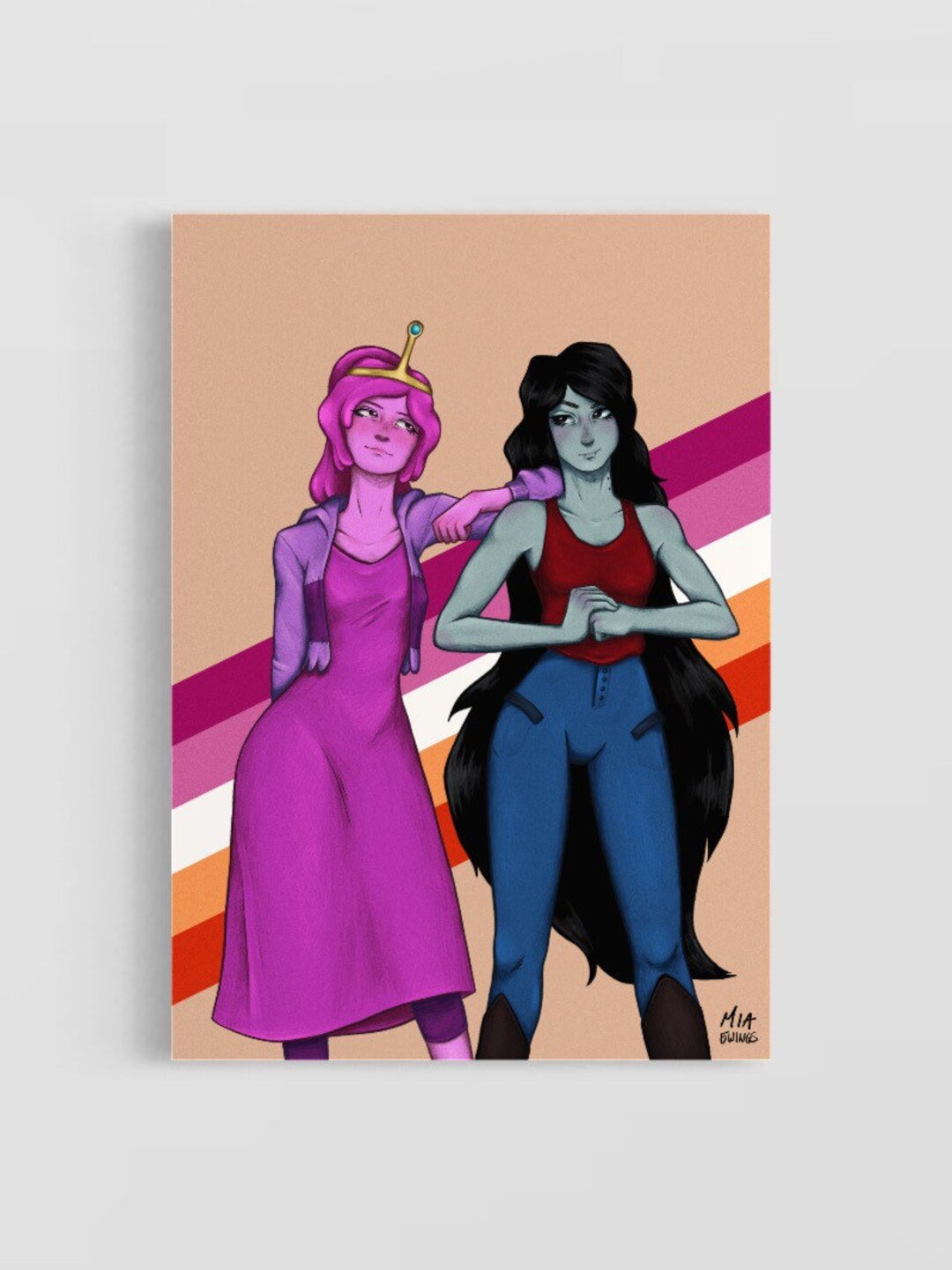 Bubbline Adventure Time A4 Print - Etsy