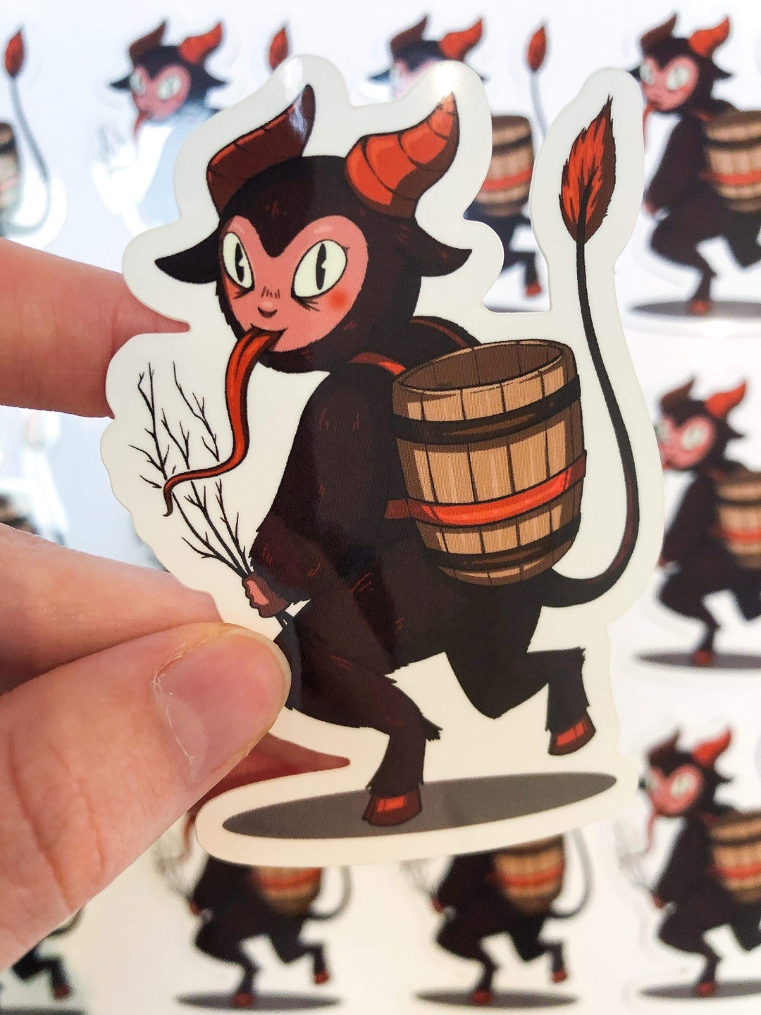 Krampus Vinyl Sticker - Etsy