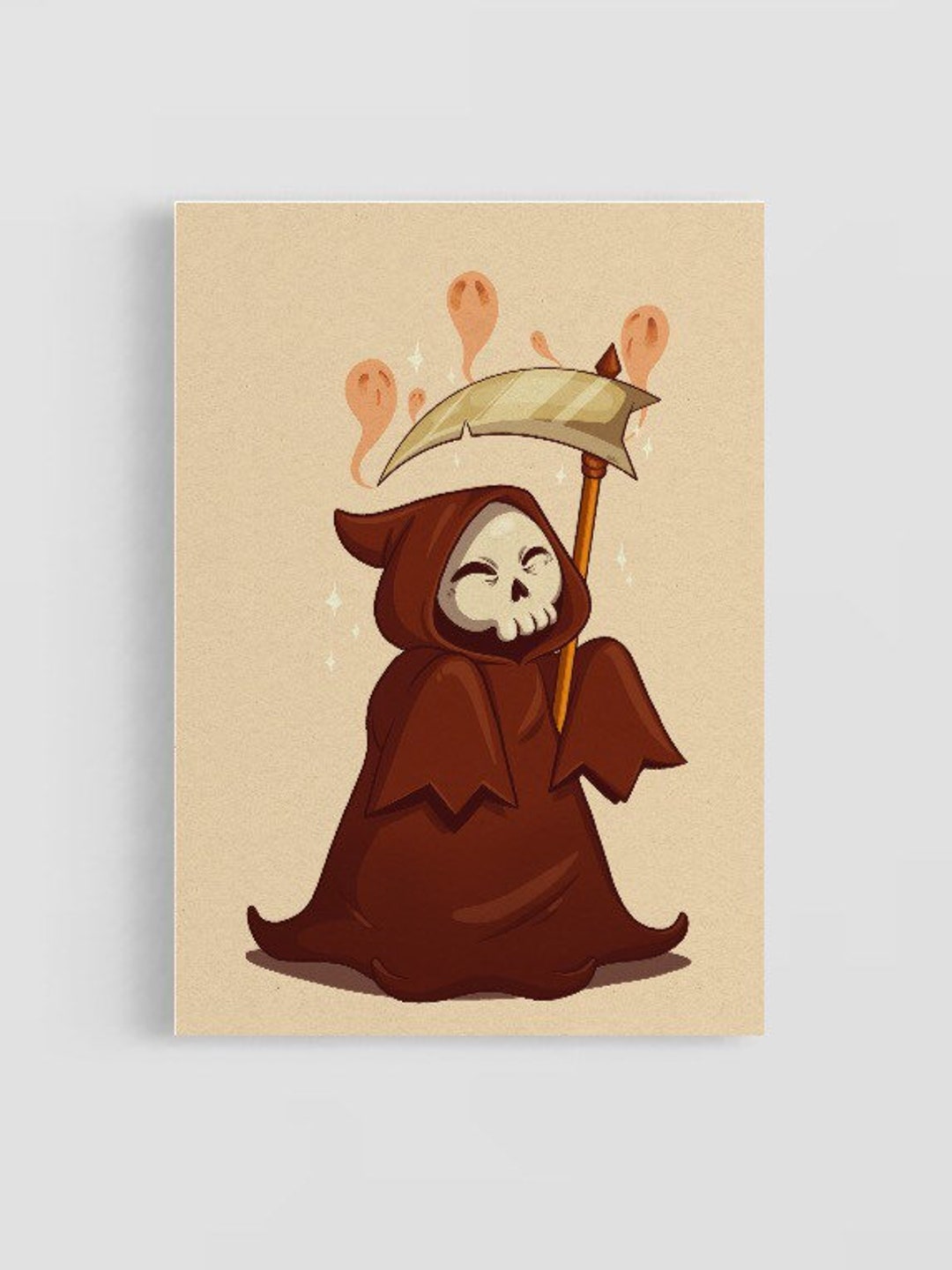 Grim Reaper Print - Etsy
