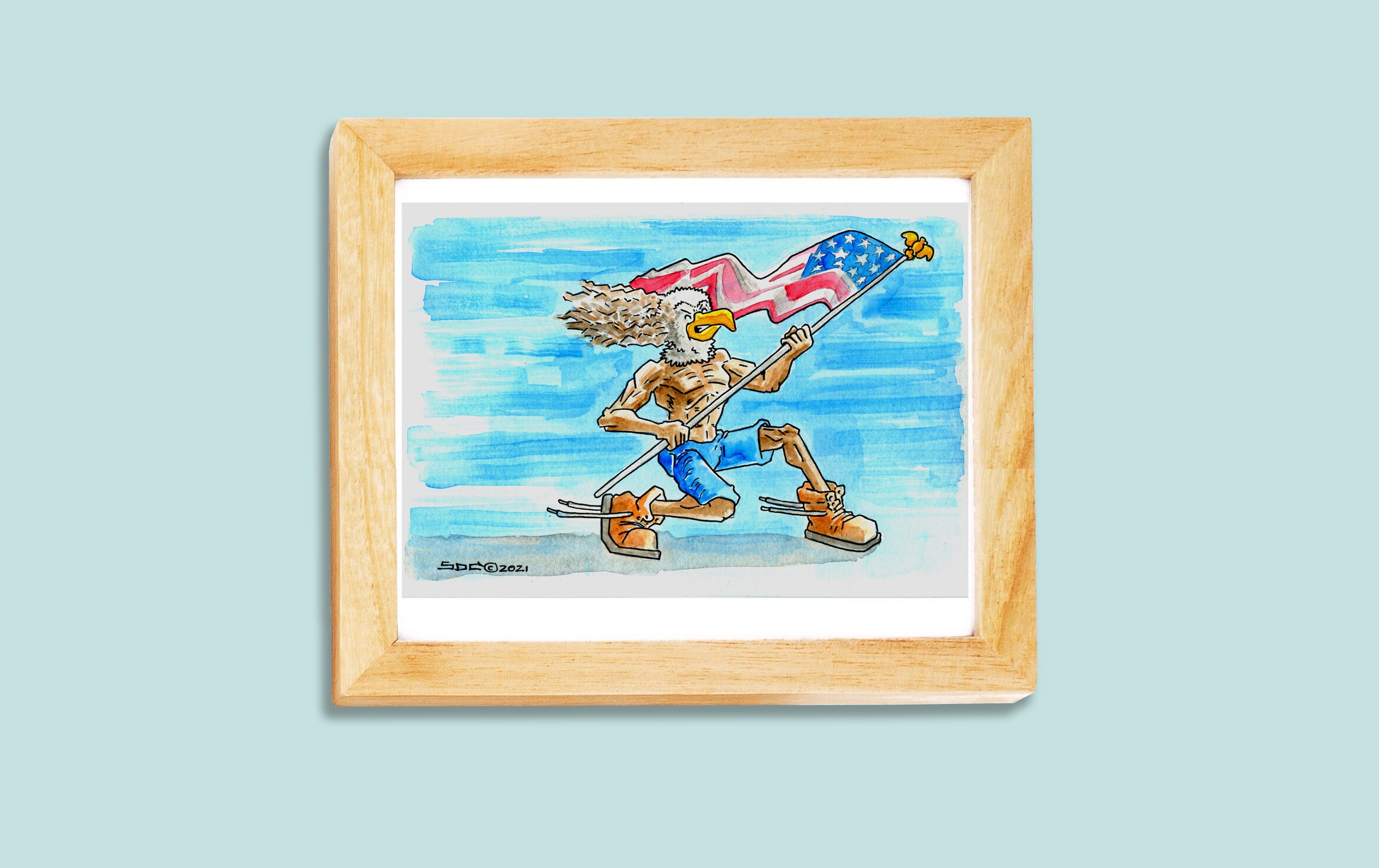Digital Prints USA Digital Download Printable Artwork Patriot Eagle ...