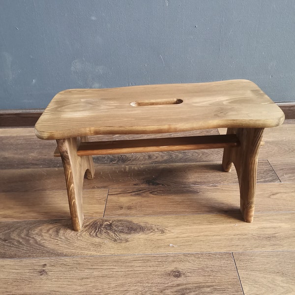 Wooden Footstool - Etsy