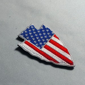 USA Arrowhead Spear State Tactical Military Badge Flag Patch Morale ...