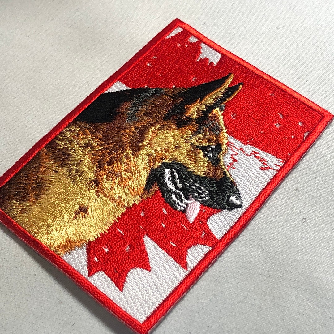 CANADA Flag GSD German Shepherd Flag Patch Morale Deutscher ...