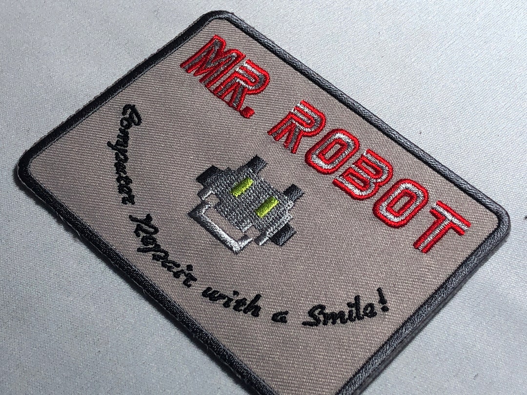 MR. ROBOT Patch Morale Iron on Computer Repair With the Smile TV Show ...