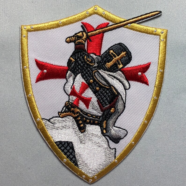 KNIGHT Swinging Sword Tactical Patch Morale Crusader Templar - Etsy