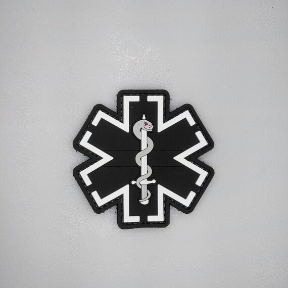 Black PVC EMT Cauceus Medic Snake Patch Doctor Medic Army - Etsy