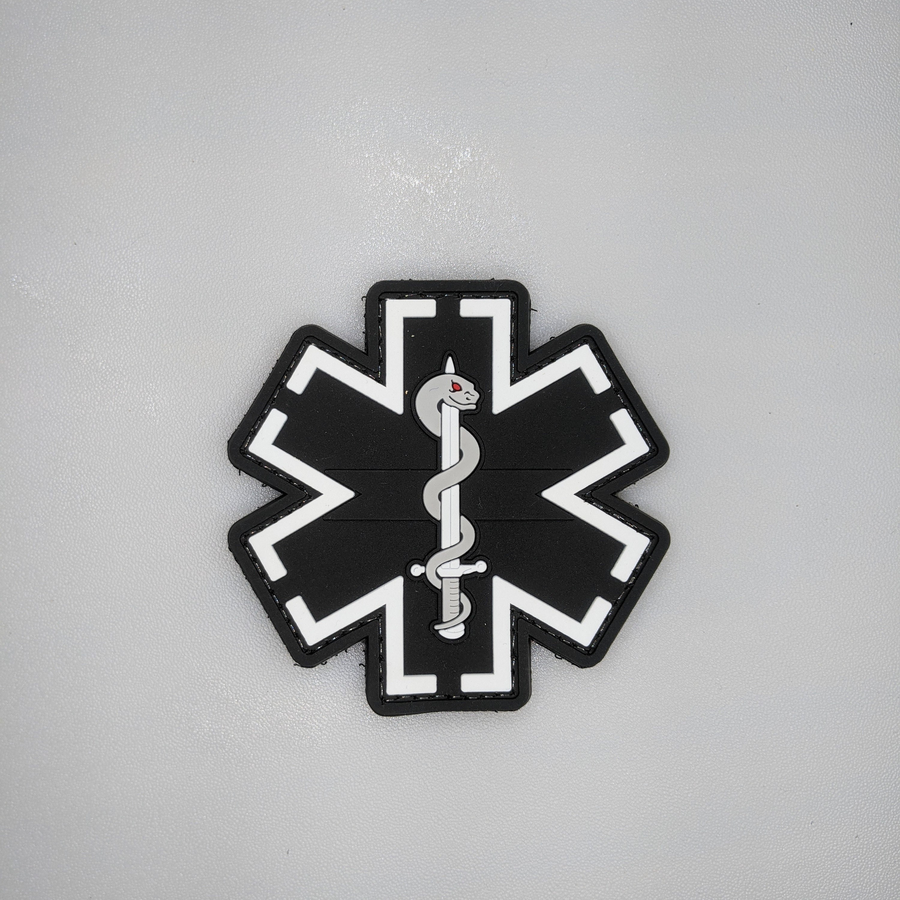 Black PVC EMT Cauceus Medic Snake Patch Doctor Medic Army - Etsy