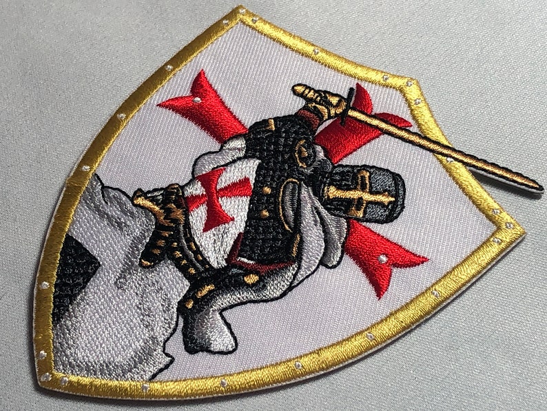 KNIGHT Swinging Sword Tactical Patch Morale Crusader Templar - Etsy