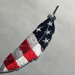 USA FEATHER QUILL Native American Flag Tactical Patch Morale Army Vest ...