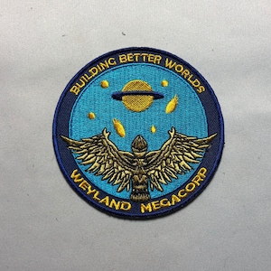 PROMETHEUS Alien Patch Morale Costume Weyland Corporation Predator ...