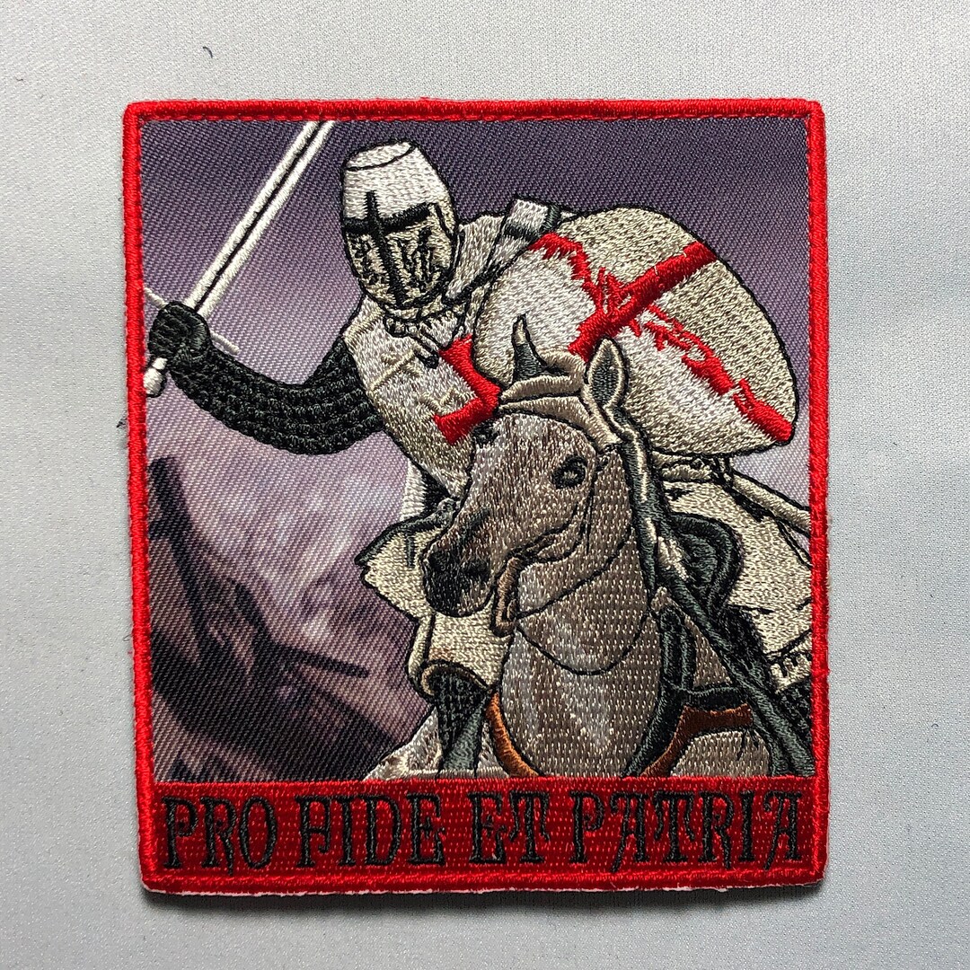 Pro Fide Et Patria for Faith and Country Tactical Patch Morale Crusader ...