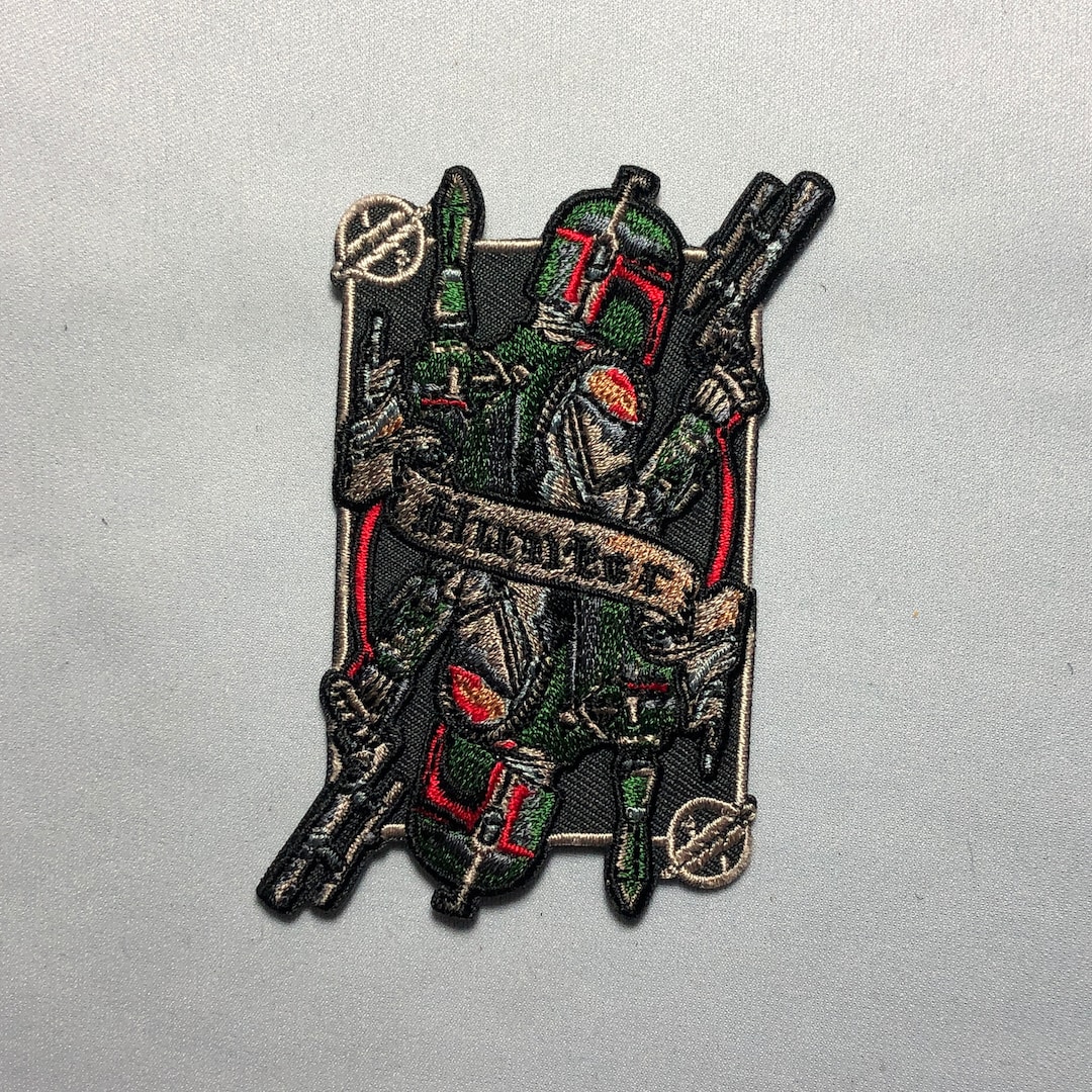 HUNTER BOBA FETT Jolly Roger Flag Embroidery Patch Morale Star Card ...