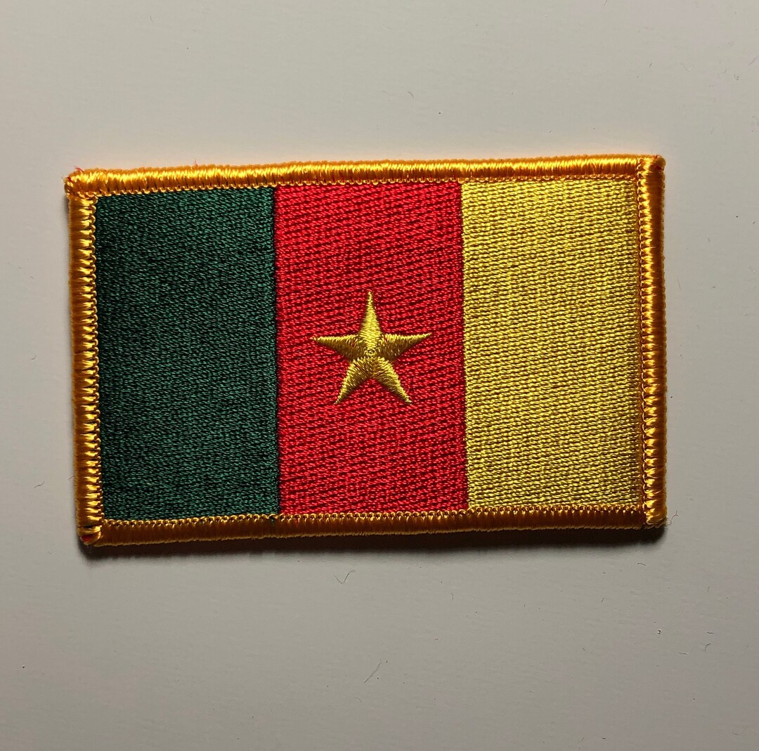 The National Flag of Cameroon French Drapeau Du Cameroun Iron on Patch Morale Pan-african ...