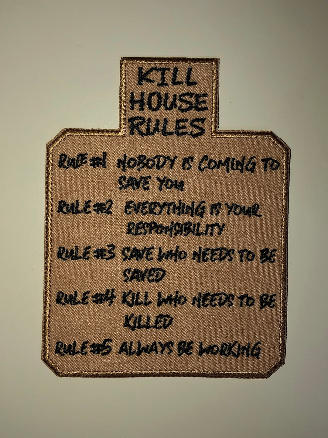 Kill Shoot House Rules Military Army Tactical Patch Morale Embroidery ...