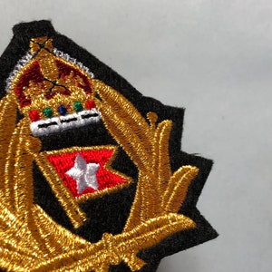 RMS TITANIC Officer Captain Smith Cap Patch Iron on Wreath Crown White ...
