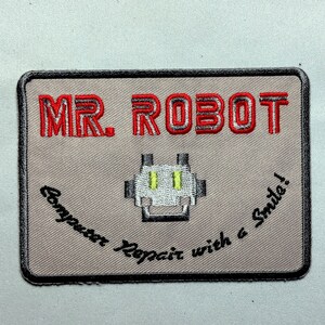 MR. ROBOT Patch Morale Iron on Computer Repair With the Smile TV Show ...