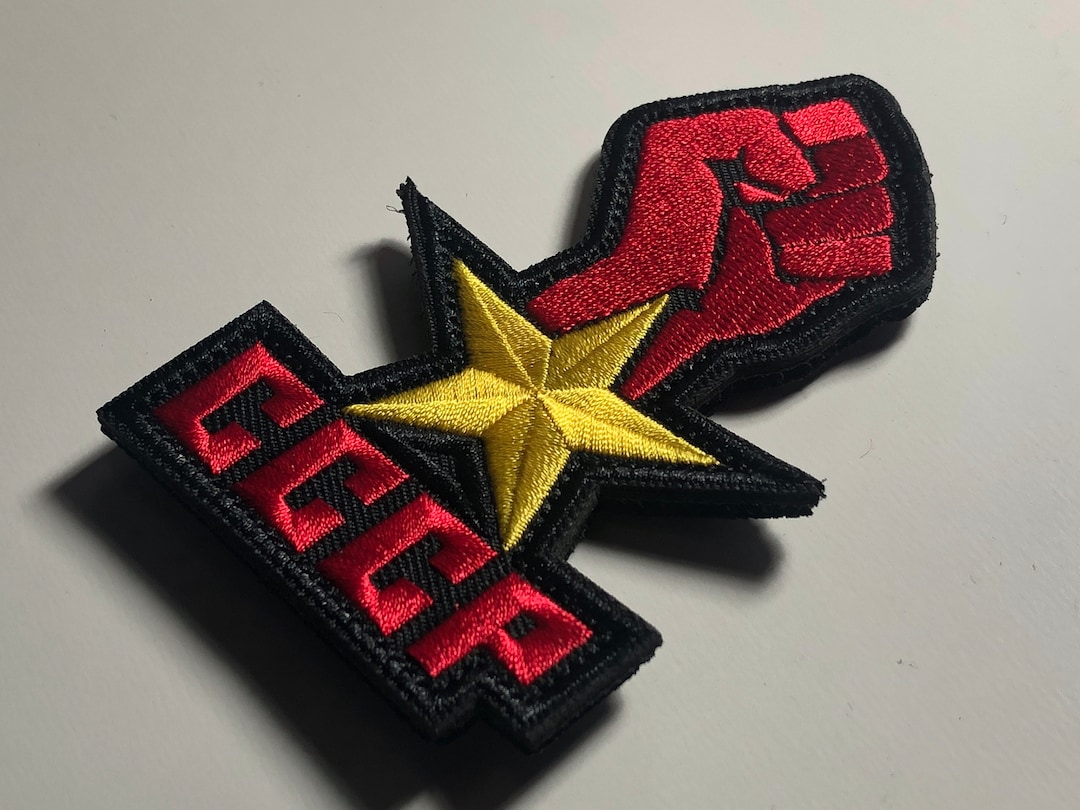 USSR Flag FIST Star CCCP Soviet Russia Hammer and Sickle Patch Morale ...