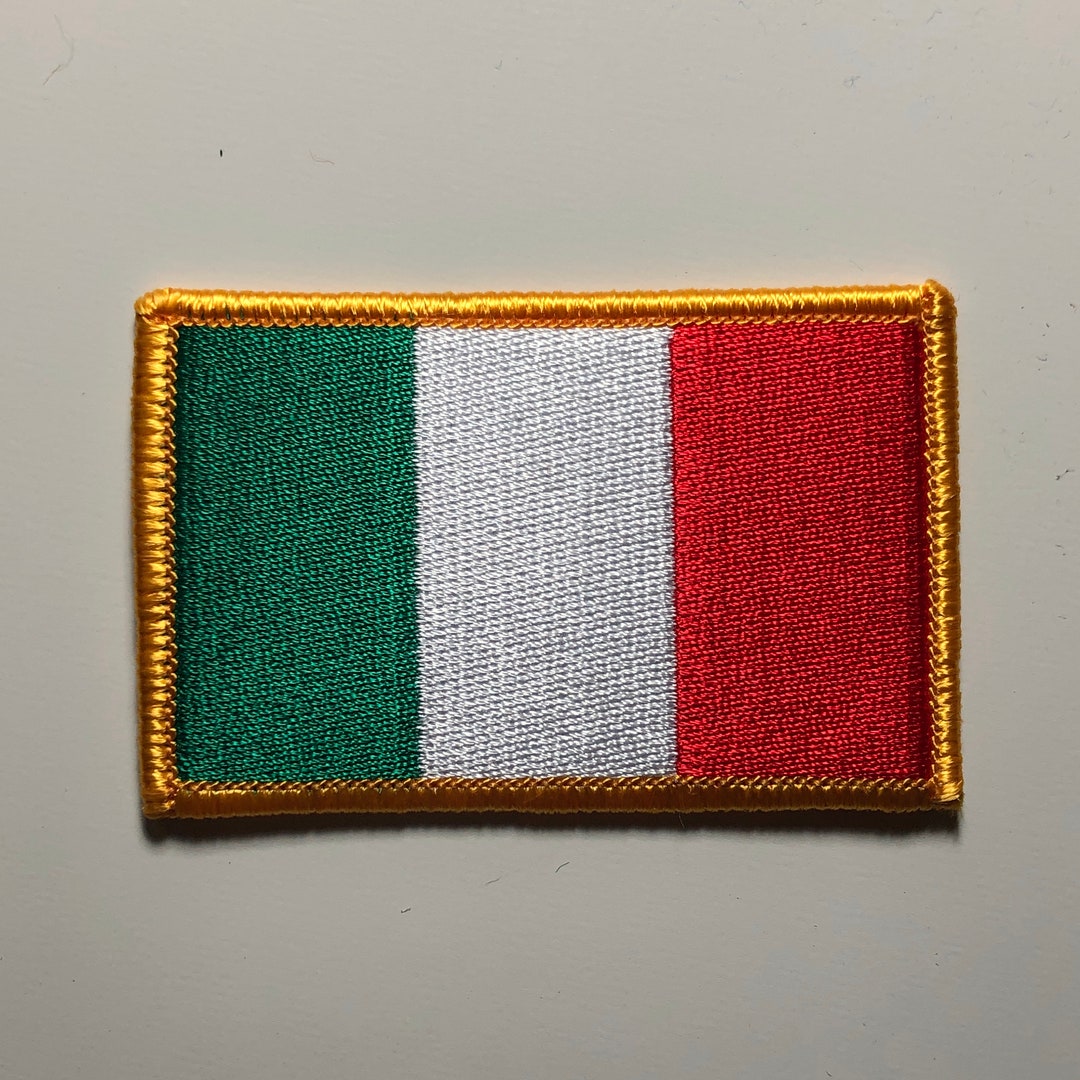 The National Flag of Italy Iron on Patch Morale Bandiera D'italia Il ...