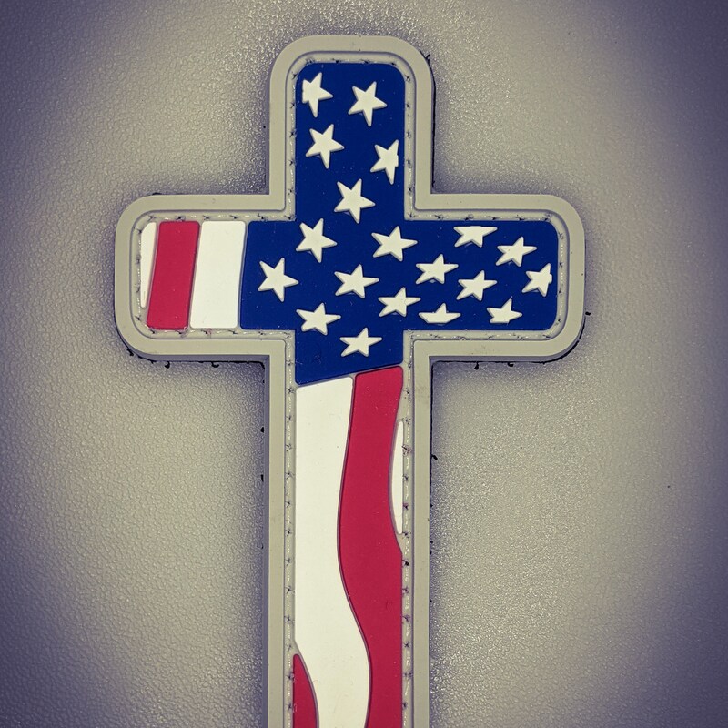 Christian Flag Patch Velcro - Etsy
