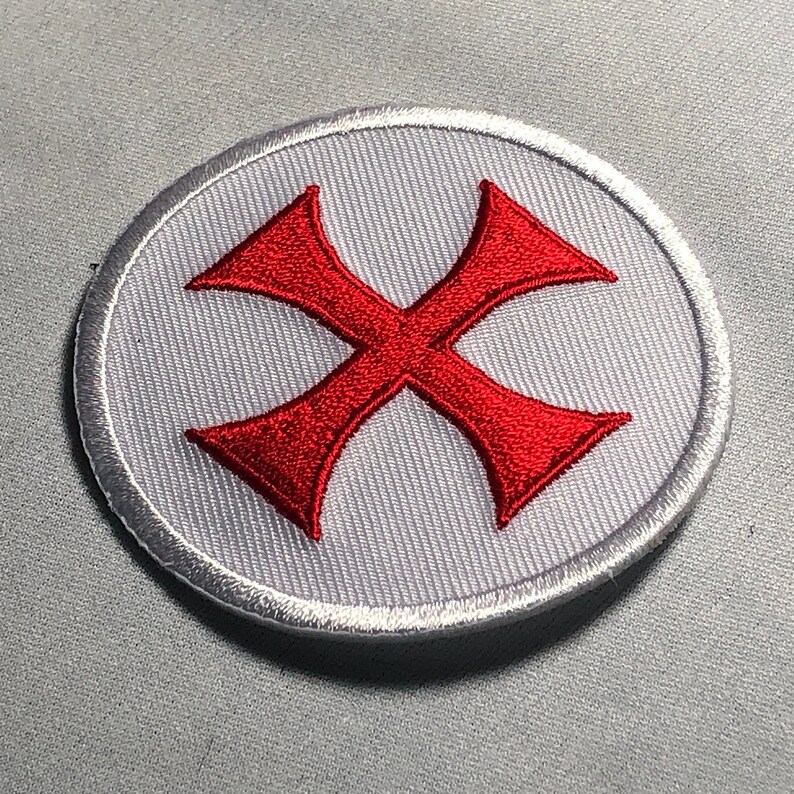 KNIGHTS TEMPLAR CROSS Battle Flag Small Patch Morale Tactical - Etsy