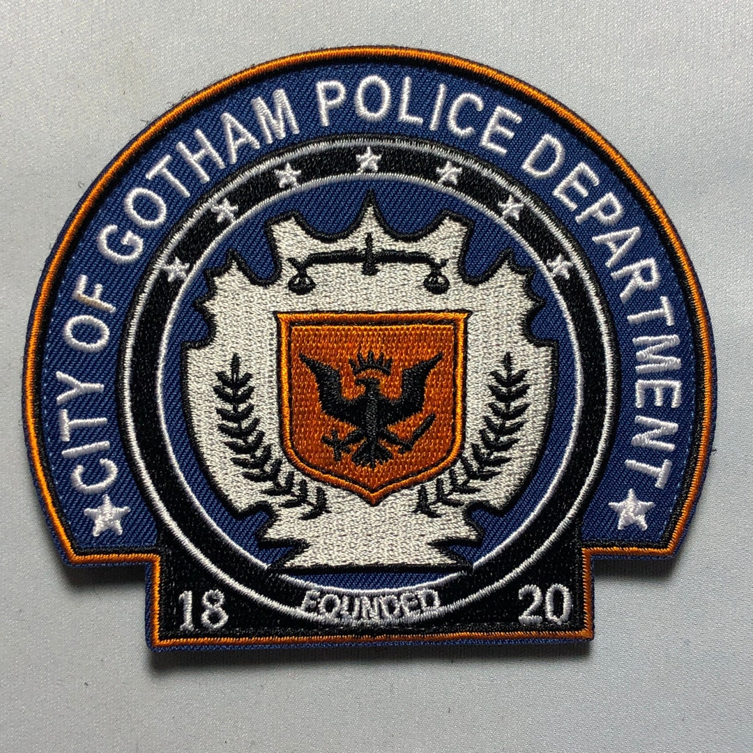 CITY of GOTHAM POLICE Department Cosplay Shoulder Patch Morale Movie ...