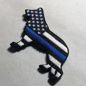 TBL K9 GSD Dog Paw Canine Black Swat Cut Patch Usa Morale Star Stripes ...