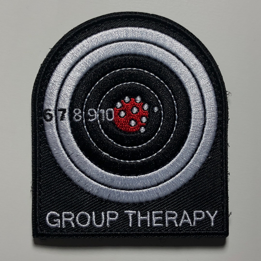 GROUP THERAPY Target Shooting Range Bag Army Patch Morale Tactical ...