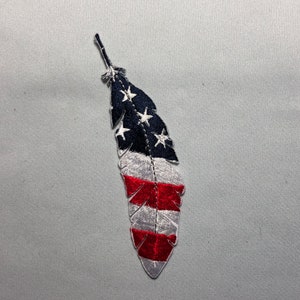 USA FEATHER QUILL Native American Flag Tactical Patch Morale Army Vest ...