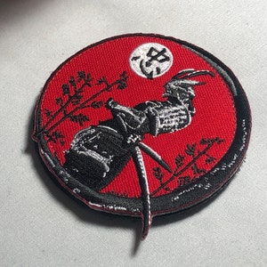 CHU Loyalty SAMURAI Patch Morale Japan Japanese Kanji Sword Kindness Rising Sun Bushido Moral ...