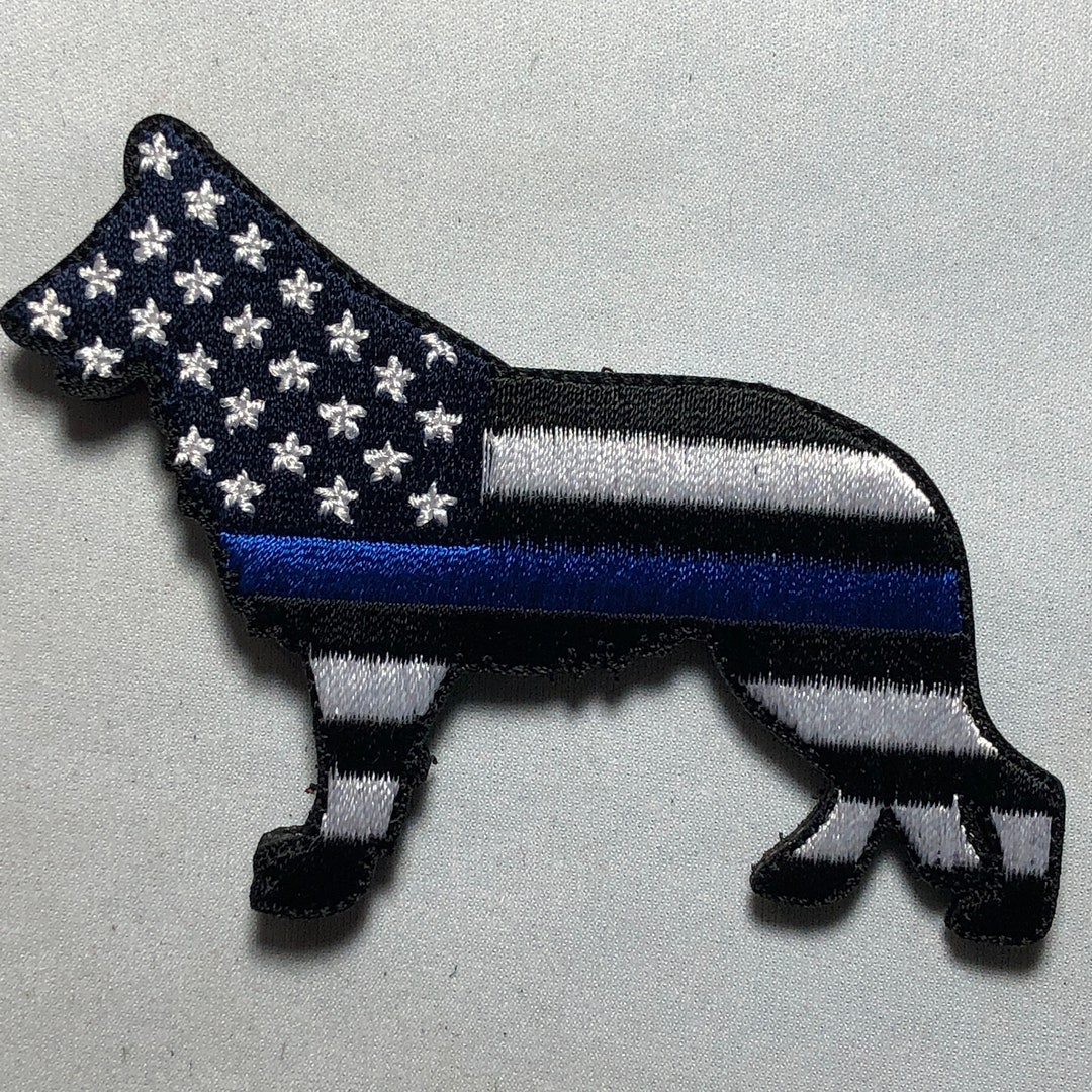 TBL K9 GSD Dog Paw Canine Black Swat Cut Patch Usa Morale Star Stripes ...