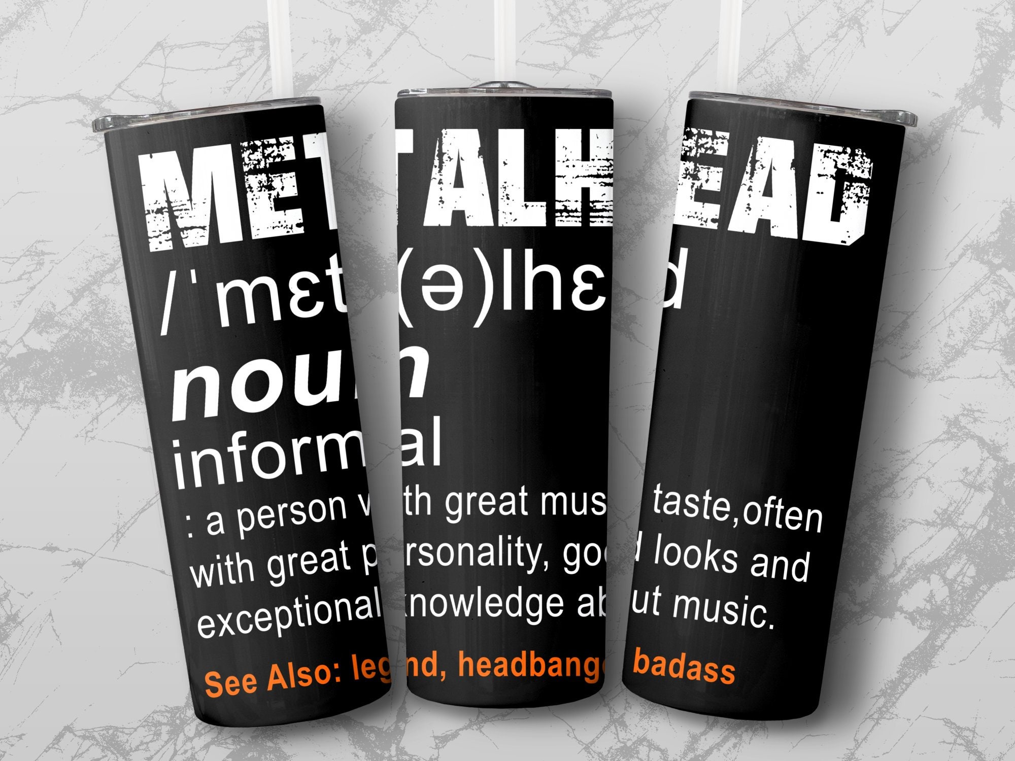 Metalhead Definition Tumbler Wrap Funny Gift for Metalheads - Etsy