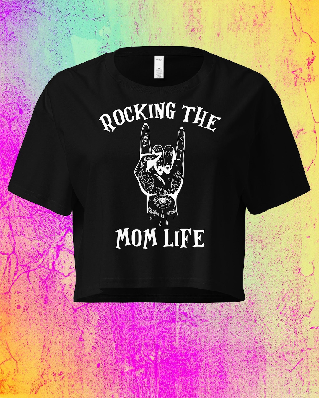 Rocking Mom Life Crop Top, Heavy Metal Mom Shirt, Rocker Mom Gift ...