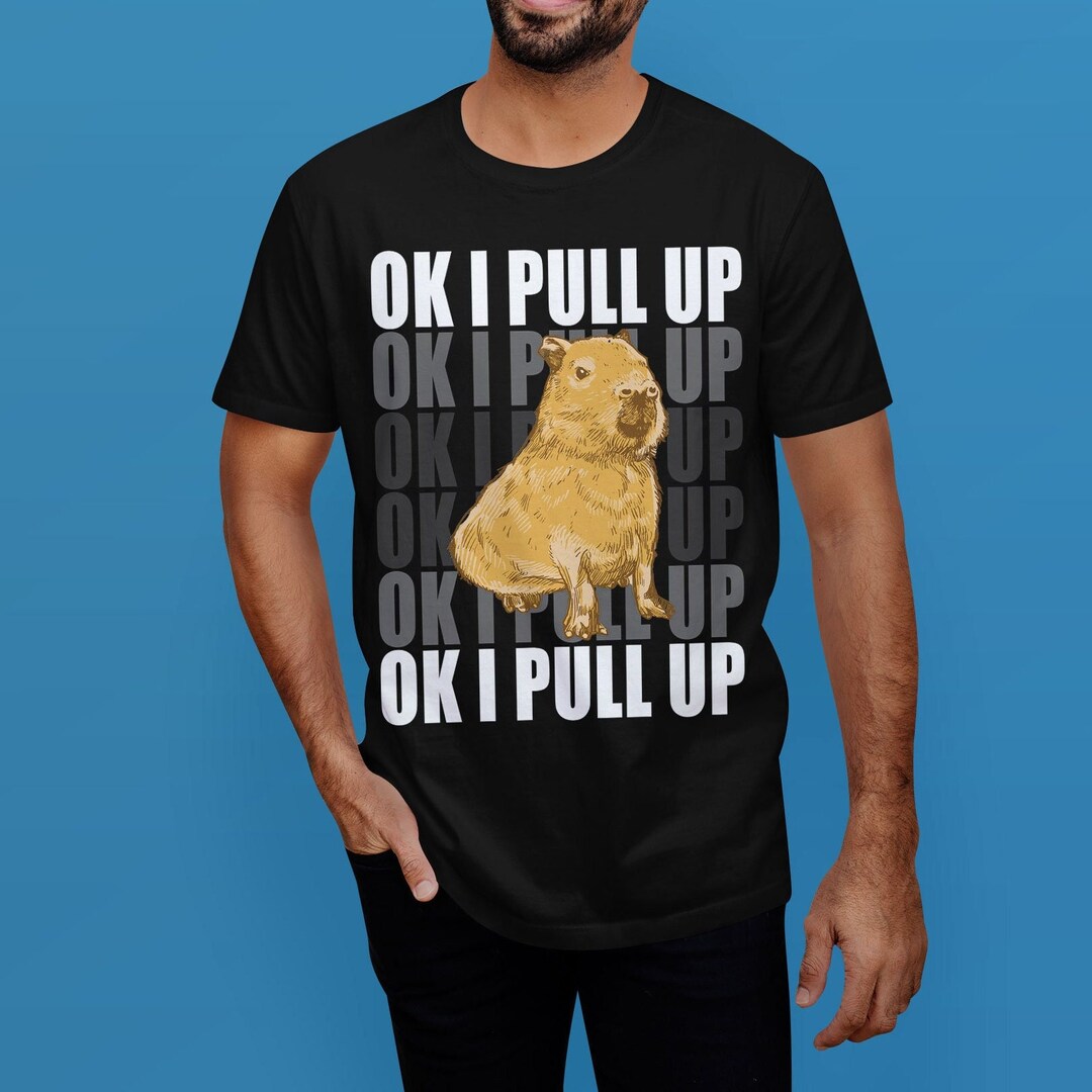 Ok I Pull up Funny Capybara Trending Meme T-shirt - Etsy