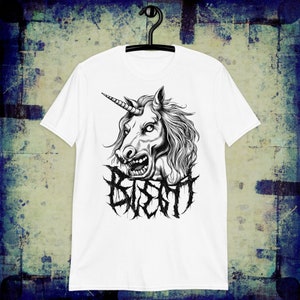 Blegh Shirt, Funny Gifts for Metalheads, Unicorn Death Metal Gift ...