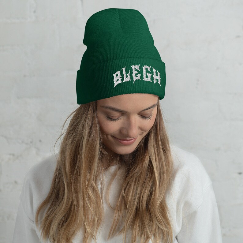 Blegh Beanie Gifts for Metalheads Blegh Hat Death Metal - Etsy