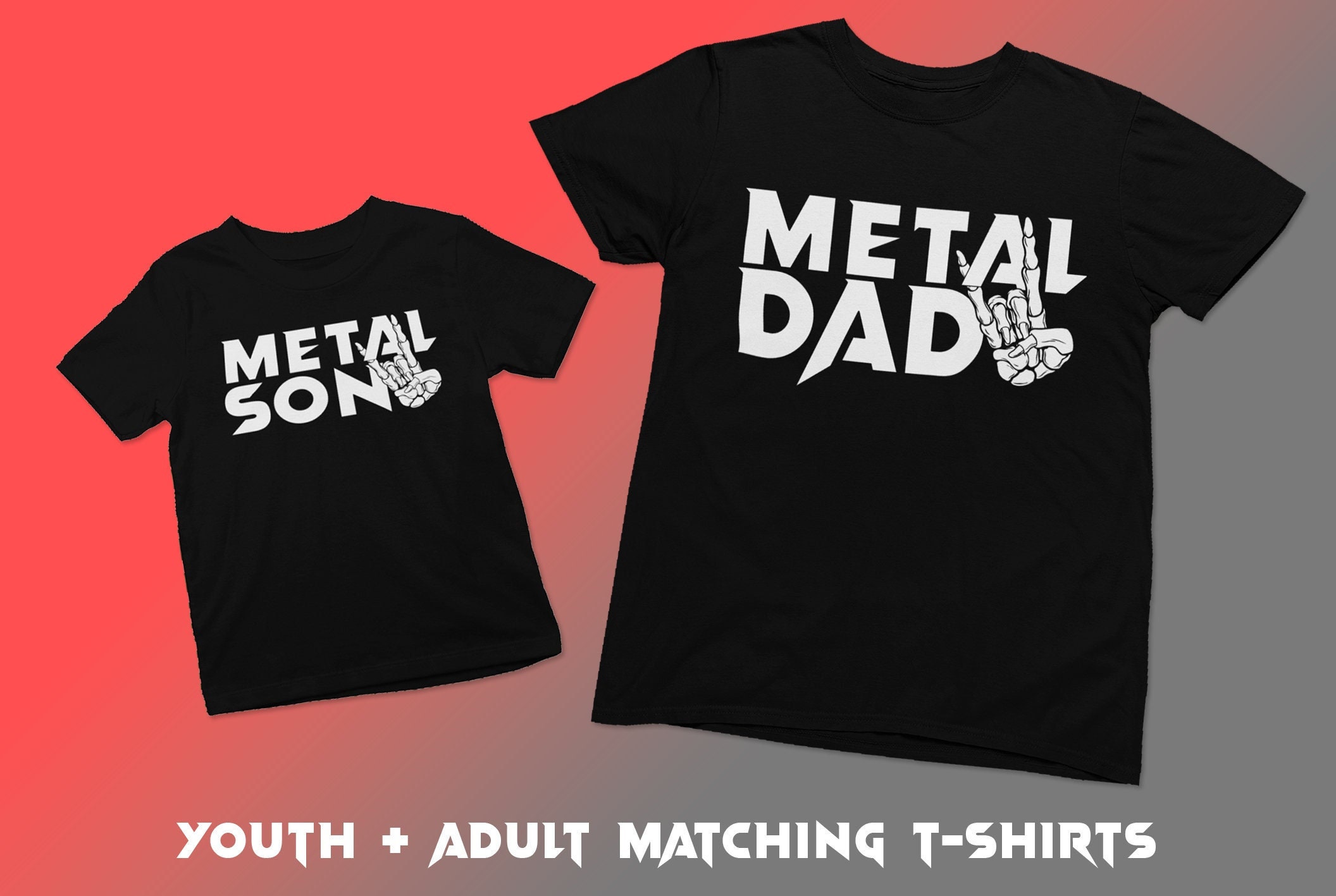 Matching Father and Son Metalheads Shirt Heavy Metal - Etsy