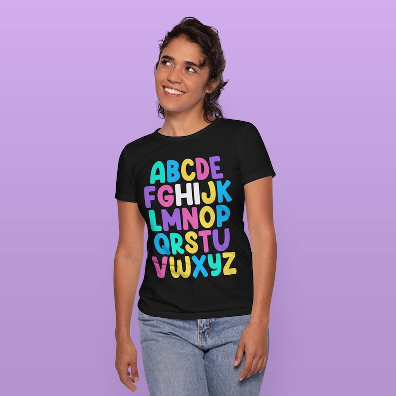 Abcs Pre K Kindergarten Hi Alphabet Back to School Teacher - Etsy