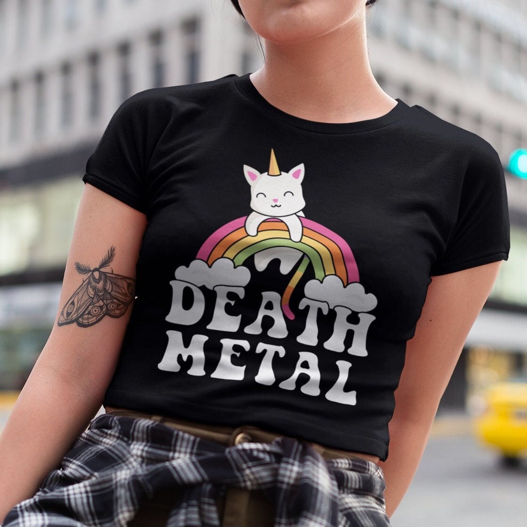 Death Metal Crop Top Metalhead Crop Tee Gift Metal Fashion - Etsy
