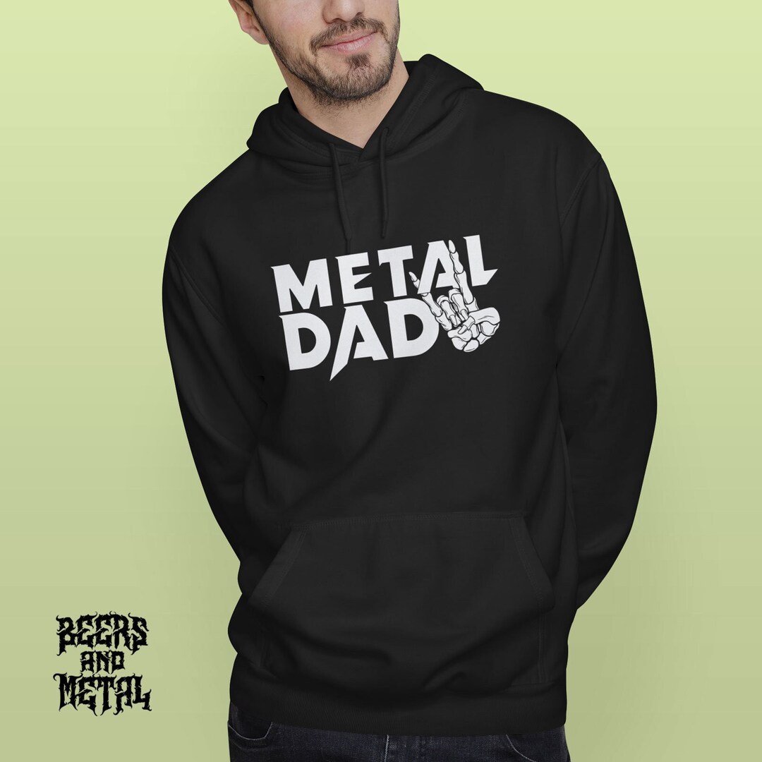 Metal Dad Hoodie, Heavy Metal Dad Gift, Gift for Metalhead Dad, Fathers ...