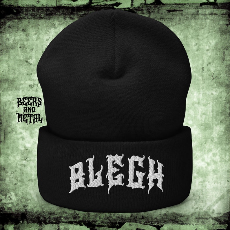 Blegh Beanie Gifts for Metalheads Blegh Hat Death Metal - Etsy