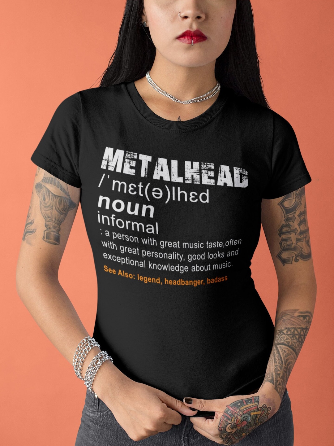 Funny Metalhead Definition T-shirt, Metal Music Fan Gift, Heavy Metal T ...